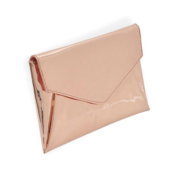 Bags | Rose Gold Clutch | Poshmark